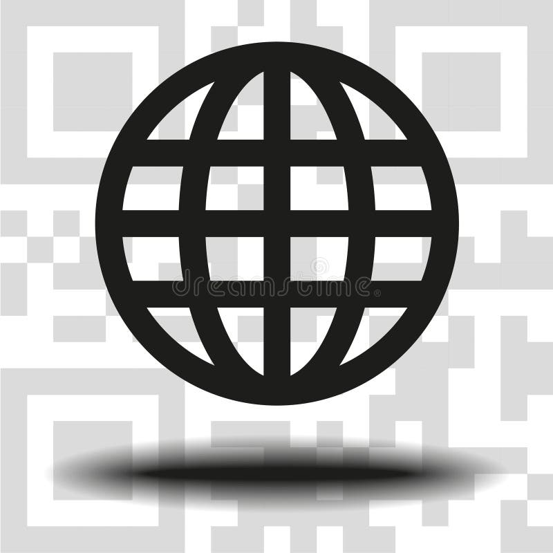 Vector icon Earth stock vector. Illustration of round - 126952202