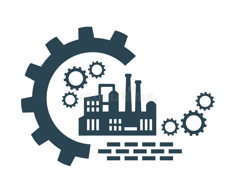 Vector Icon, Factory Logo, Production, Industrial and Factory ...