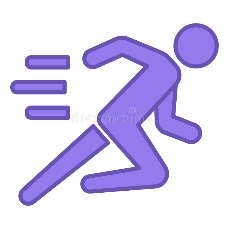 Colored Sprint Icon. stock vector. Illustration of graphic - 315700325