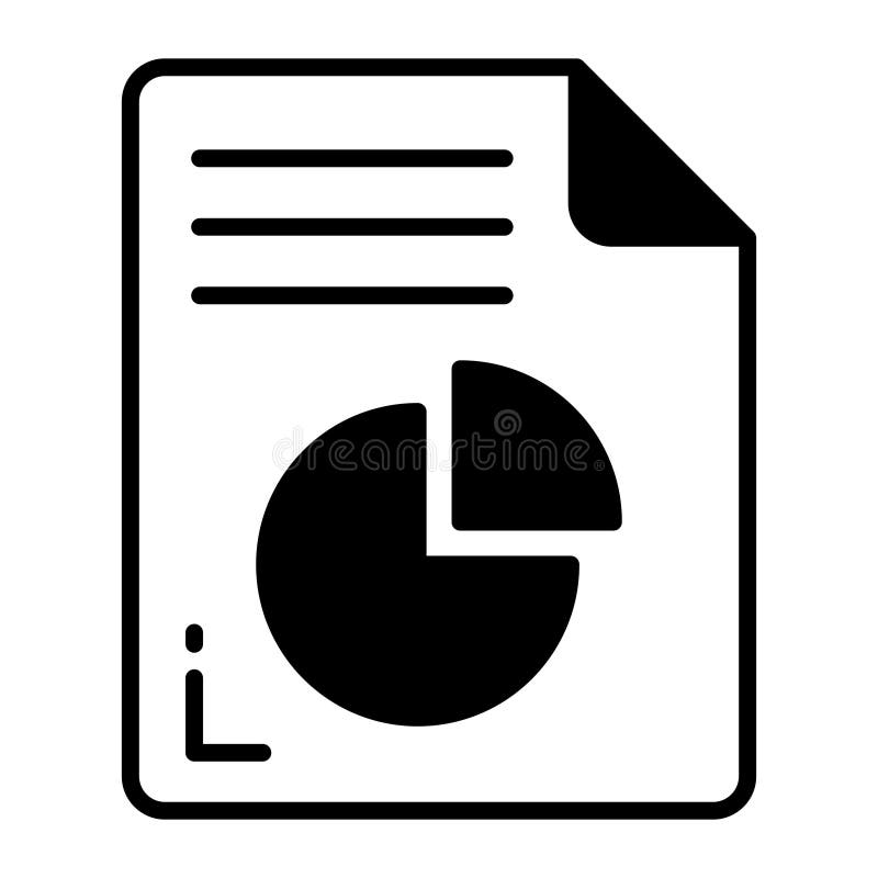 A Vector Icon of Financial Report in Trendy Design Style Stock Vector ...