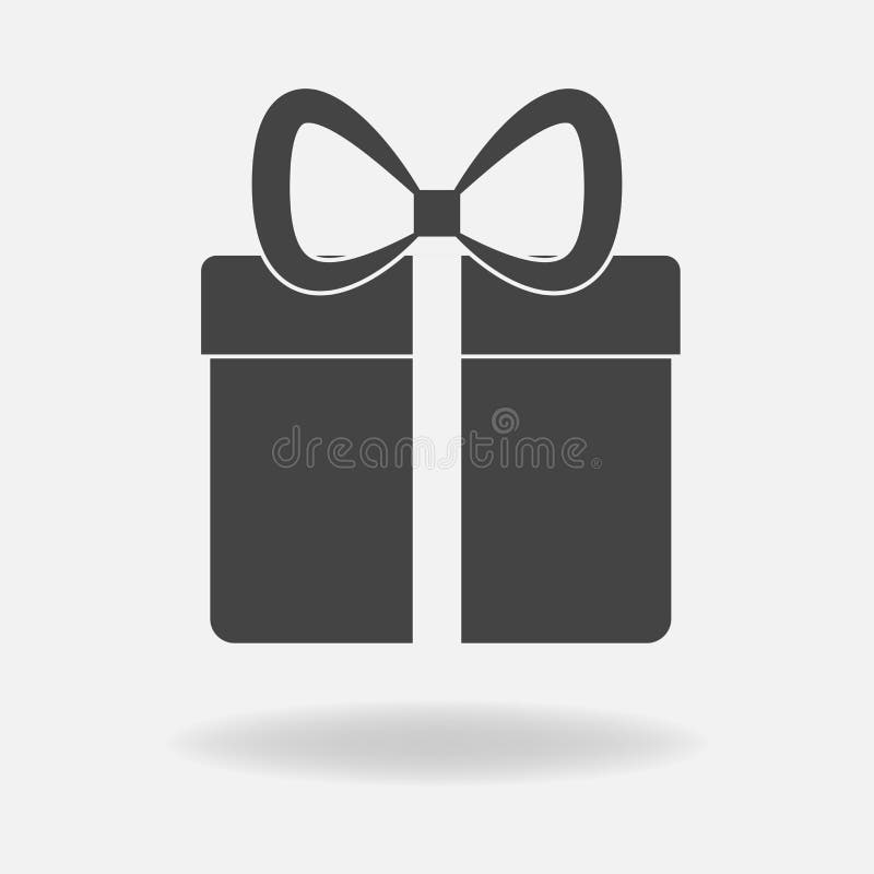 Vector Icon Gift Box . Congratulations on the Holiday, Box with Stock ...