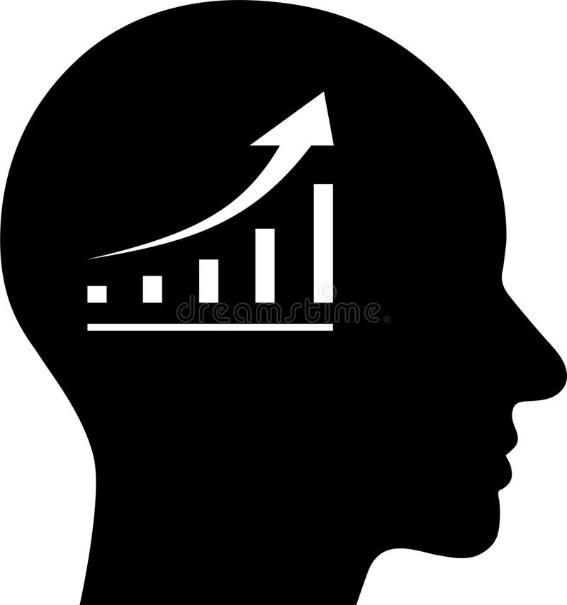 Vector Icon of Growth Chart in As a Concept of Personal Growth Stock ...