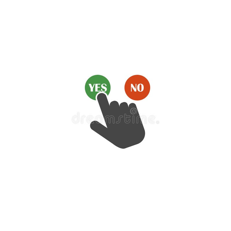 Accept Yes No Icon White Background Stock Illustrations – 1,025 Accept ...