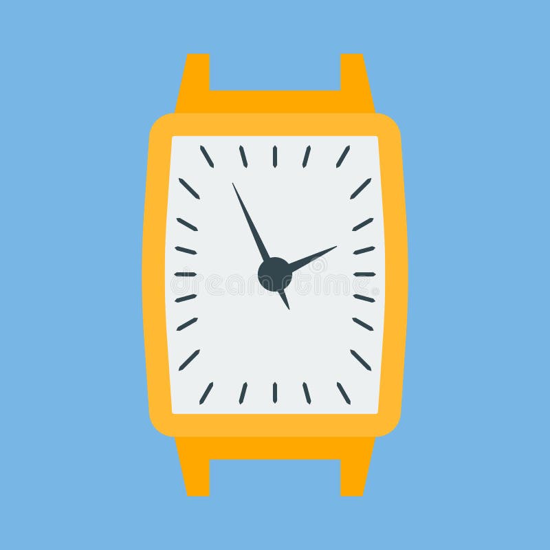Vector Icon of a Hand Watch. Clockwork Stock Illustration ...