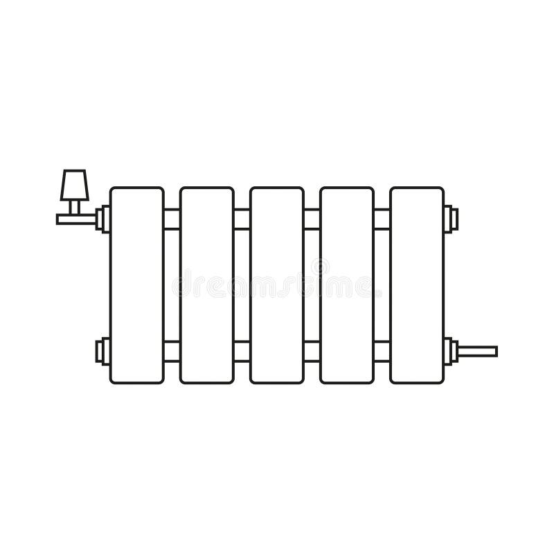Vector Radiator stock vector. Illustration of device - 12495408