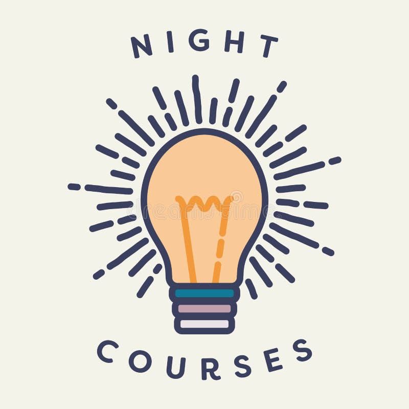 Vector Icon of an Illuminated Light Bulb Stock Vector - Illustration of ...