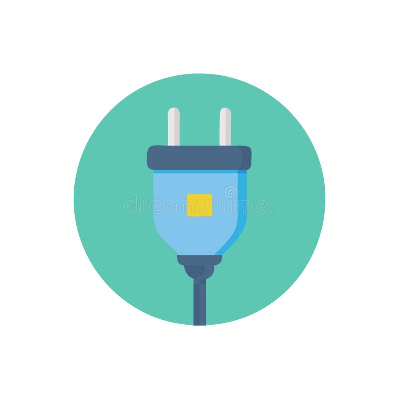 Adapter Plug Icon for Electrical Connections Stock Illustration ...