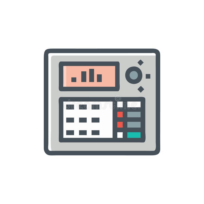 Alarm Control Panel Icon for Security Stock Image - Illustration of ...