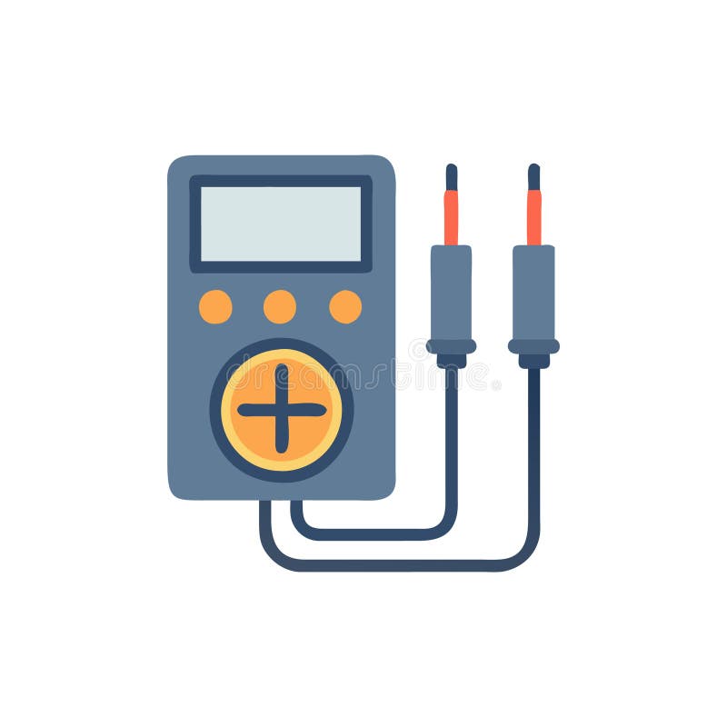 Analog Multimeter Icon for Measurement Stock Illustration ...