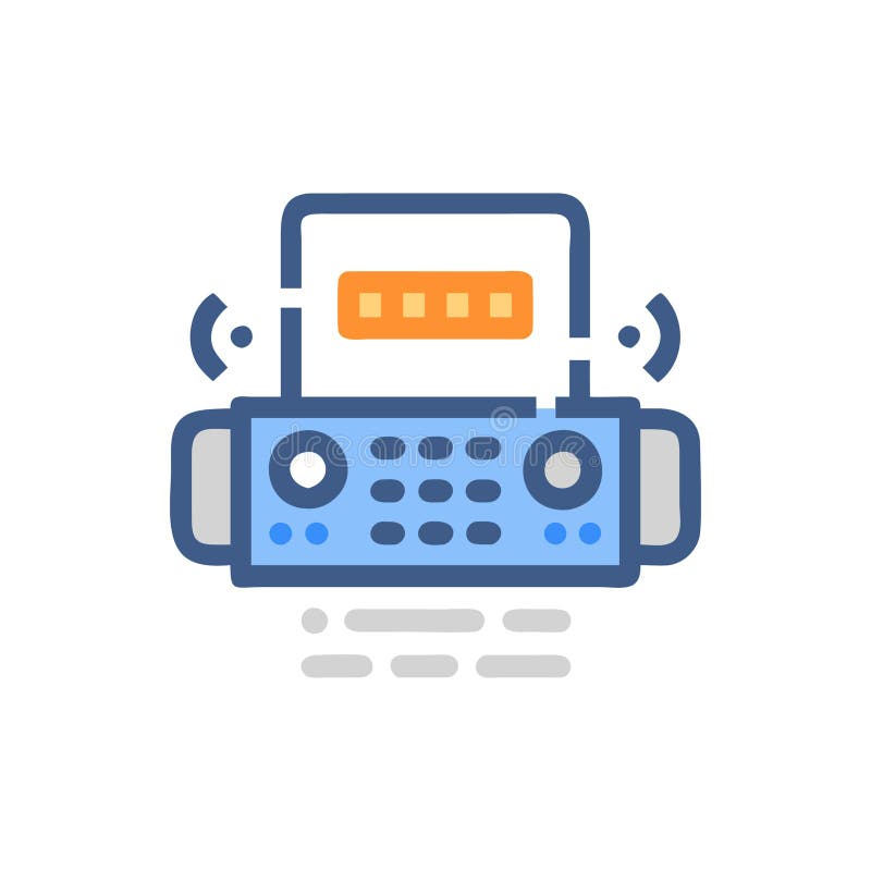 Answering Machine Icon for Communication Stock Illustration ...