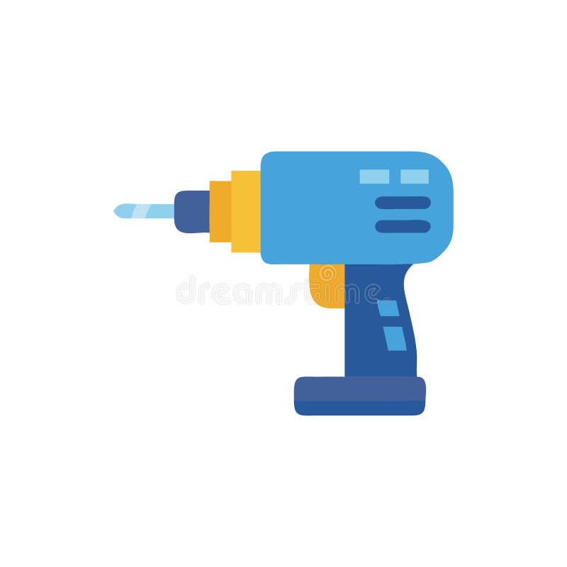 Cordless Screwdriver Icon for DIY Stock Illustration - Illustration of ...