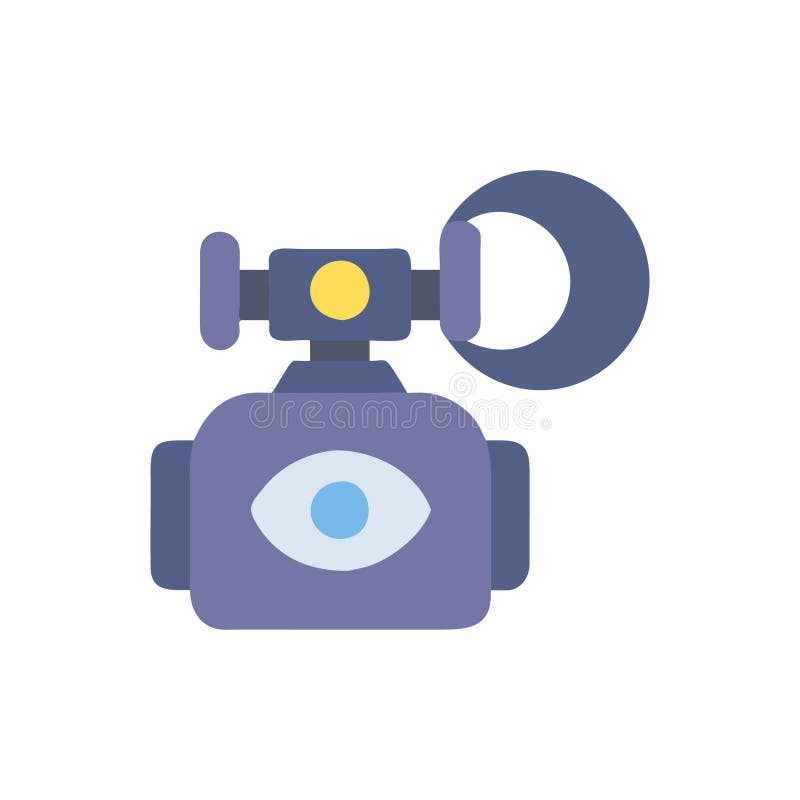 Night Vision Camera Icon for Security Stock Illustration - Illustration ...