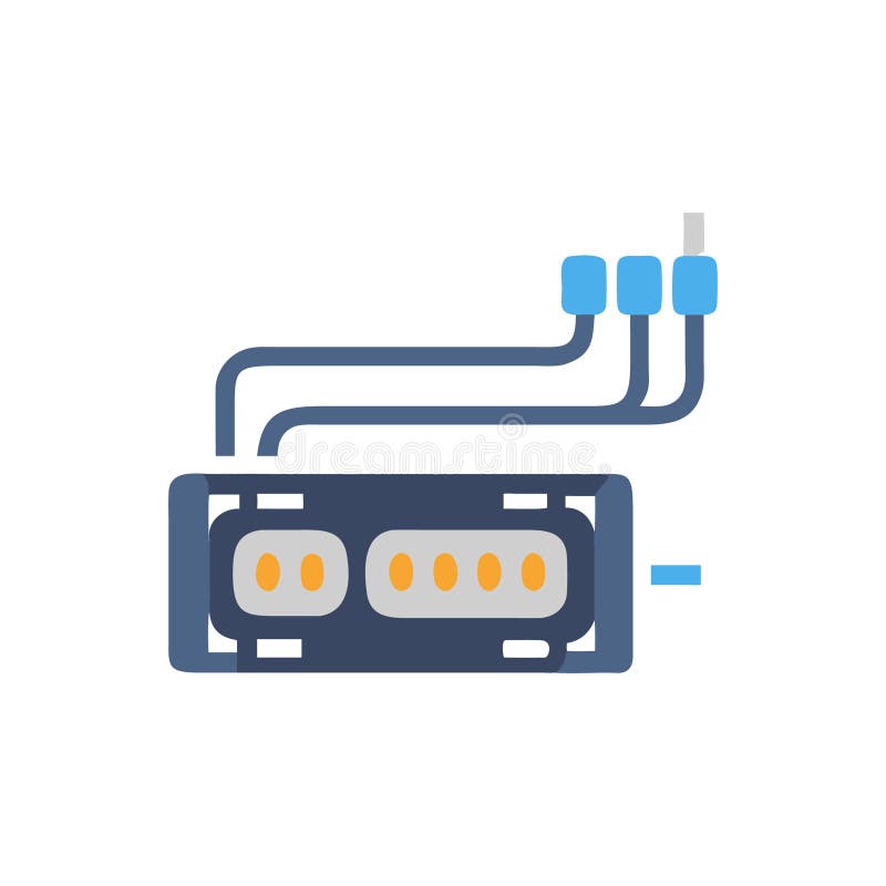 Surge Protector Icon for Electrical Safety Stock Illustration ...