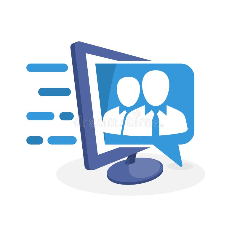 Vector Icon Illustration with Digital Media Concept about Information ...