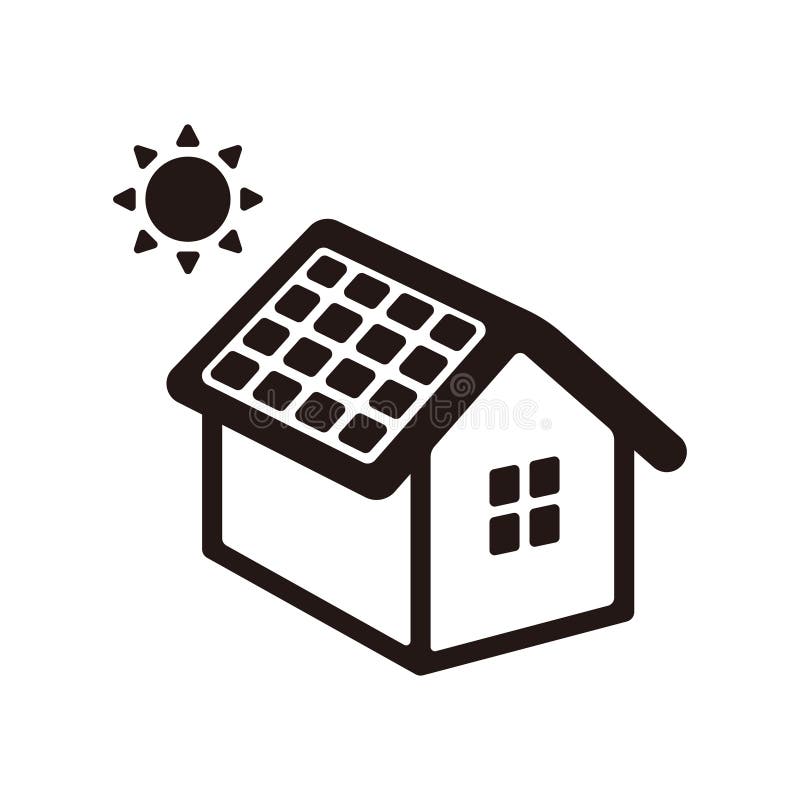 Icon Illustration with an Ecology Theme (solar Panels Motif Stock ...