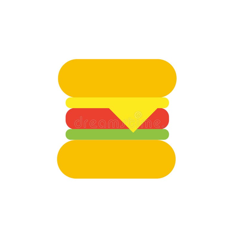 Vector Icon or Illustration Showing Hamburger in Material Design Style ...
