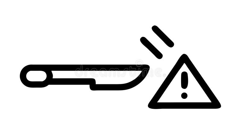 Sharp Knife Warning Stock Illustrations – 525 Sharp Knife Warning Stock ...