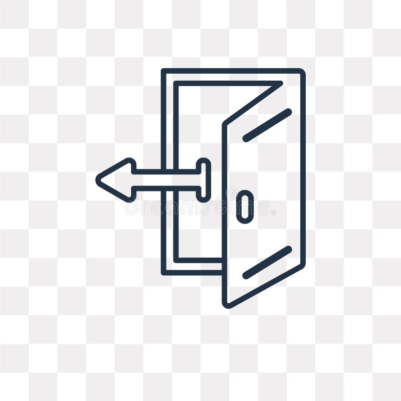 Vector Icon Isolated on Transparent Background, Linear Transpa Stock ...