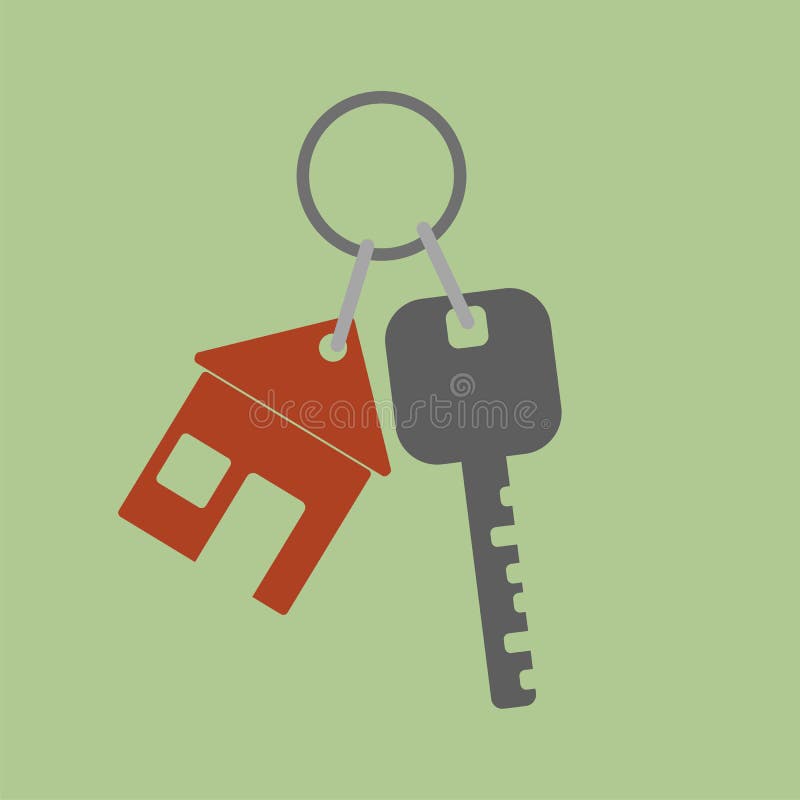 Vector Icon Key Icon from the House. Flat Design Style Stock Vector ...