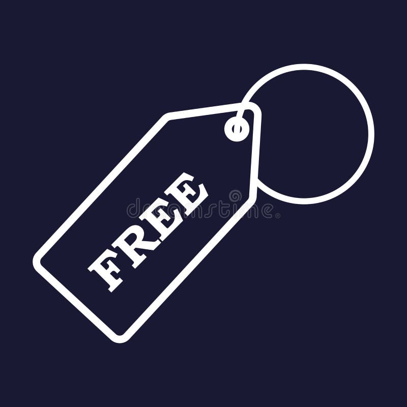 Vector Icon, Keychain with Inscription Free Stock Vector - Illustration ...