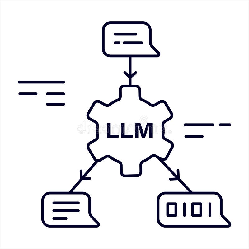 Vector Icon for Large Language Model: Advanced Text Generation AI ...