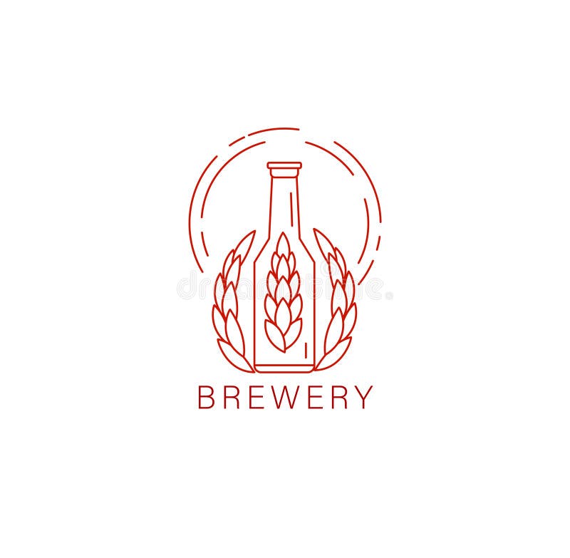 Vector Icon and Logo Beer and Brewery Stock Vector - Illustration of ...