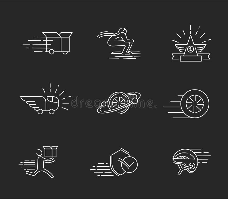 Vector Icon and Logo for Speed Motion. Editable Outline Stroke Size ...