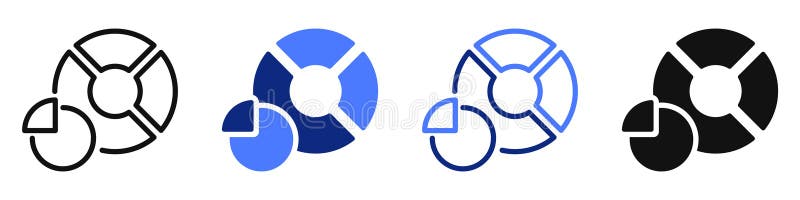 Vector Icon or Logo of Statistics Graph Stock Vector - Illustration of ...