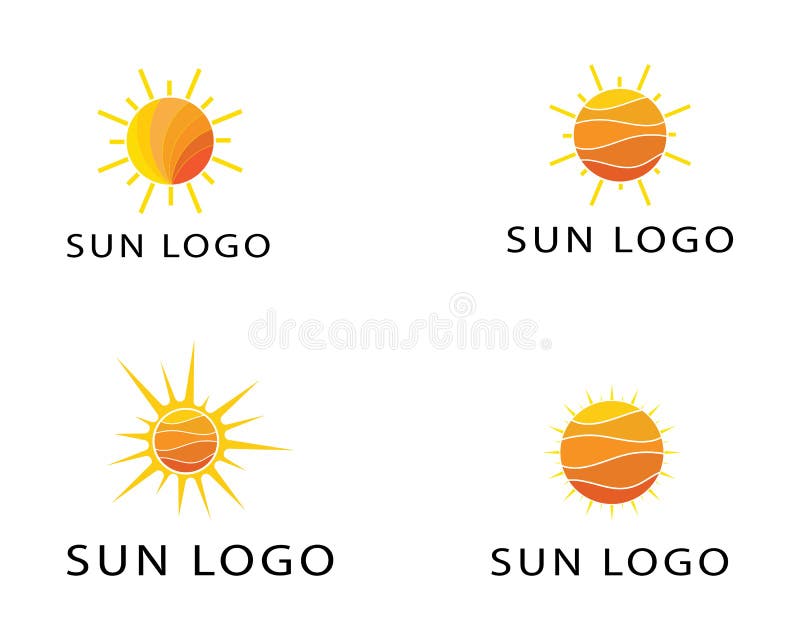 Vector Icon Logo Sun Over Horizon Stock Vector - Illustration of ...