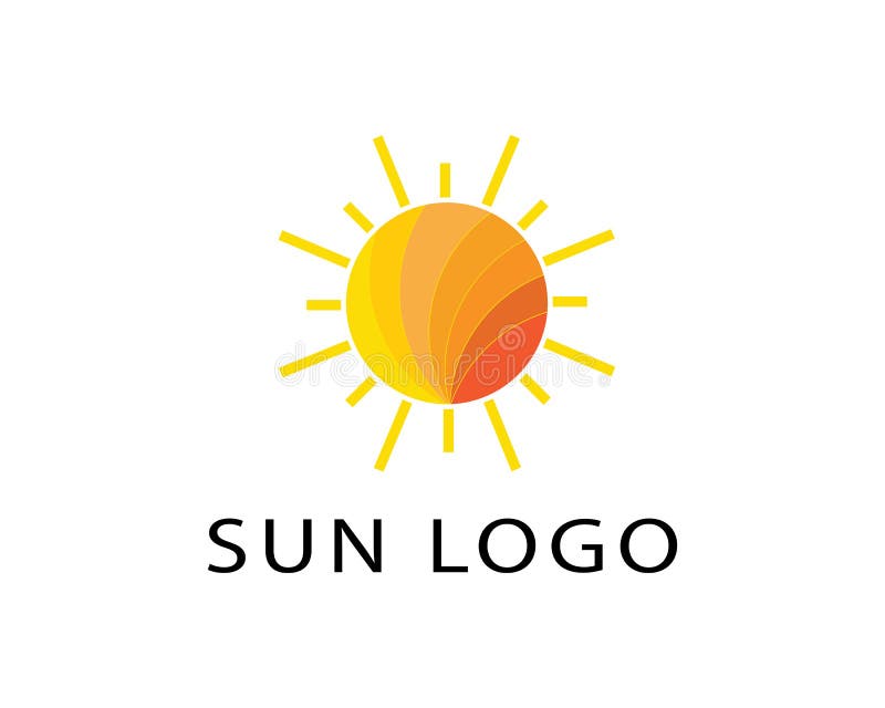 Vector Icon Logo Sun Over Horizon Stock Vector - Illustration of warm ...