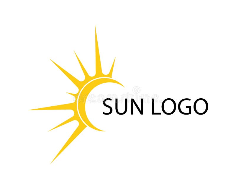 Vector Icon Logo Sun Over Horizon Stock Vector - Illustration of bright ...
