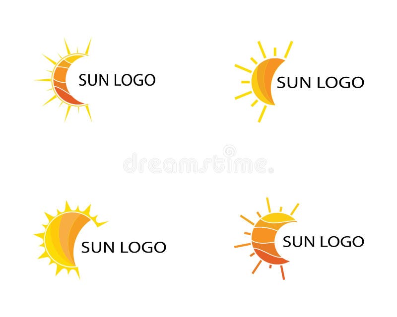 Vector Icon Logo Sun Over Horizon Stock Vector - Illustration of ...