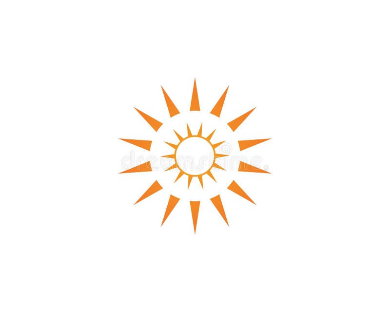 Vector Icon Logo Template Sun Over Horizon Stock Vector - Illustration ...
