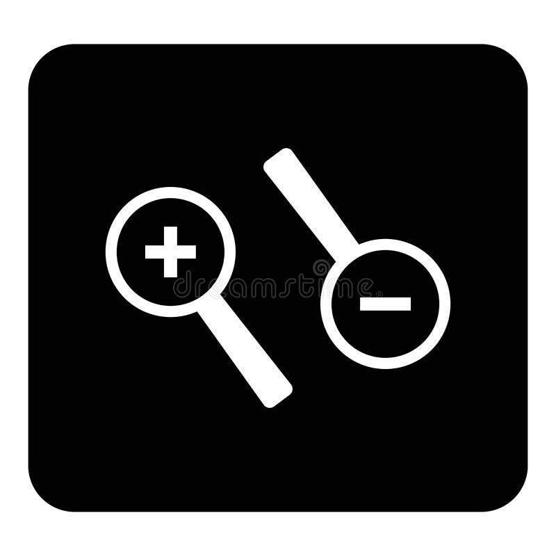Vector of the Magnifying Glass, Object Decrease, Distance Stock Vector ...
