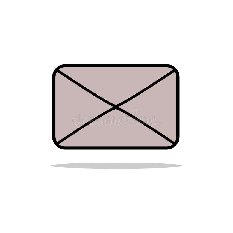 Vector icon. Mail message stock illustration. Illustration of contact ...