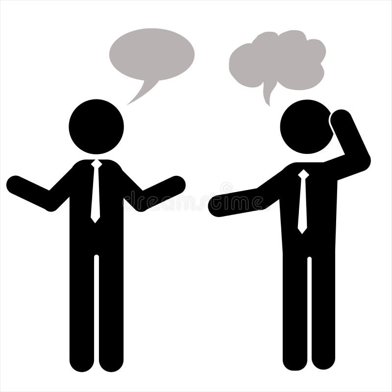 Vector Icon of Thinker Man Sitting on a Small Tool with Thought Bubble ...