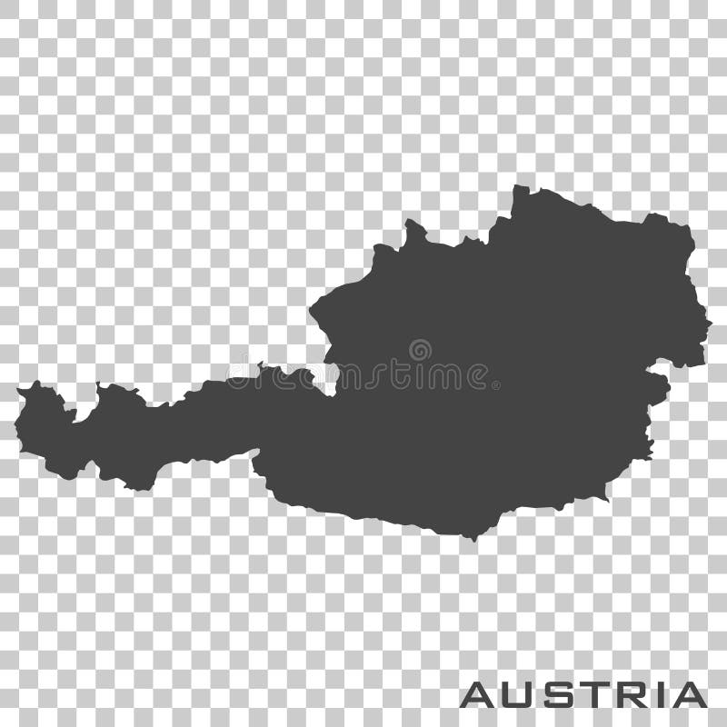 Vector Icon Map of Austria on Transparent Background Stock Vector ...
