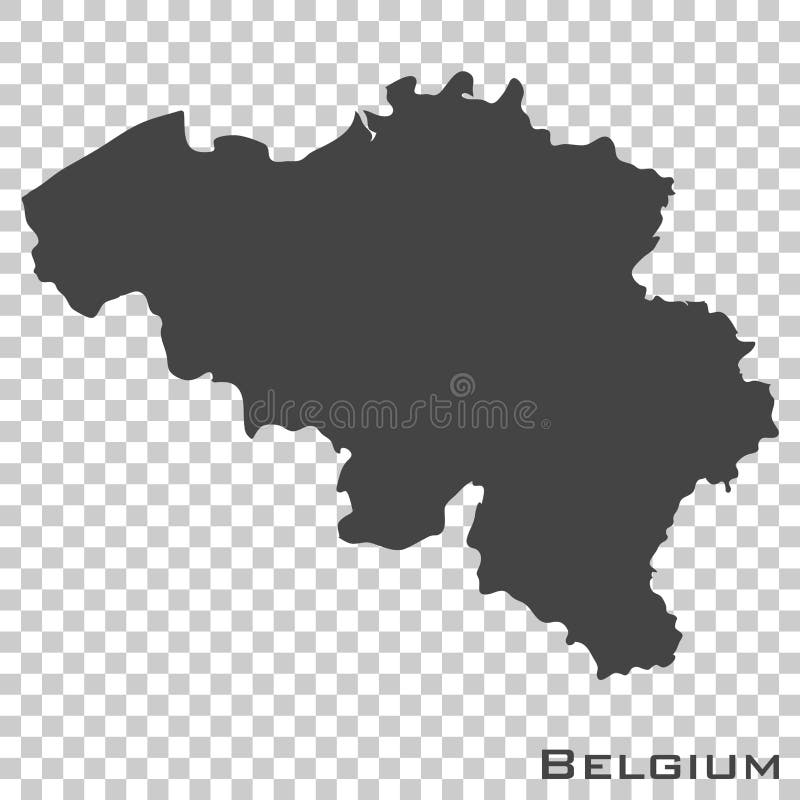 Vector Icon Map of Belgium on Transparent Background Stock Vector ...