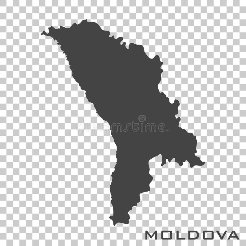 Vector Icon Map of Moldova on Transparent Background Stock Vector ...