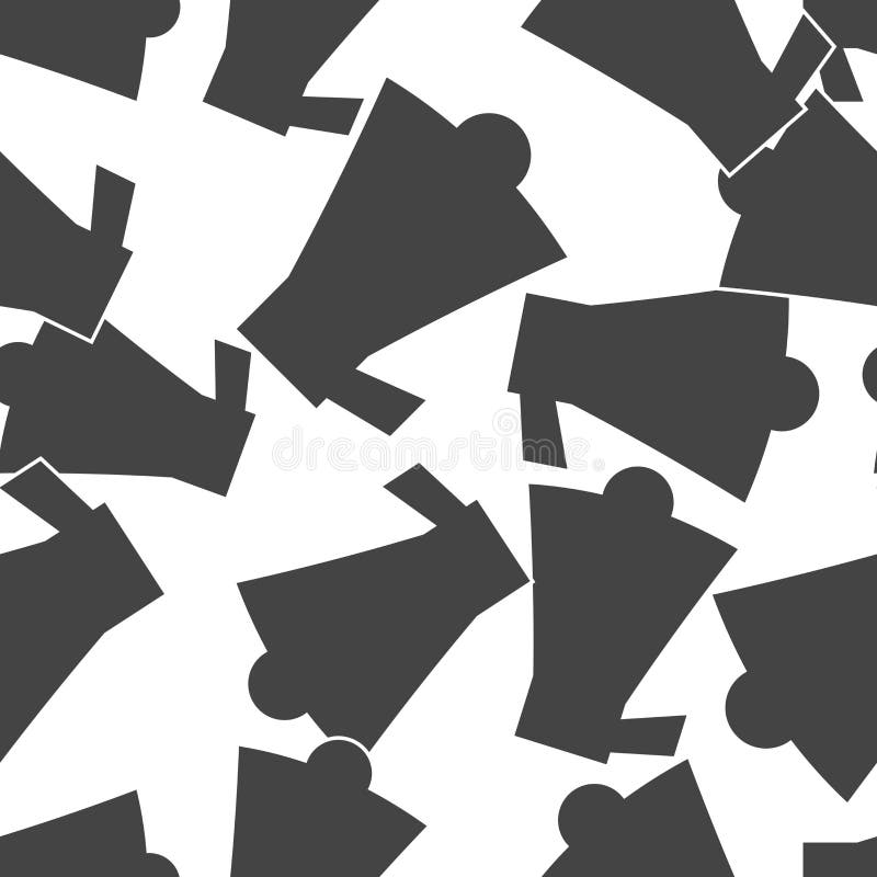 Vector Icon Megafon Seamless Pattern on a White Background Stock Vector ...