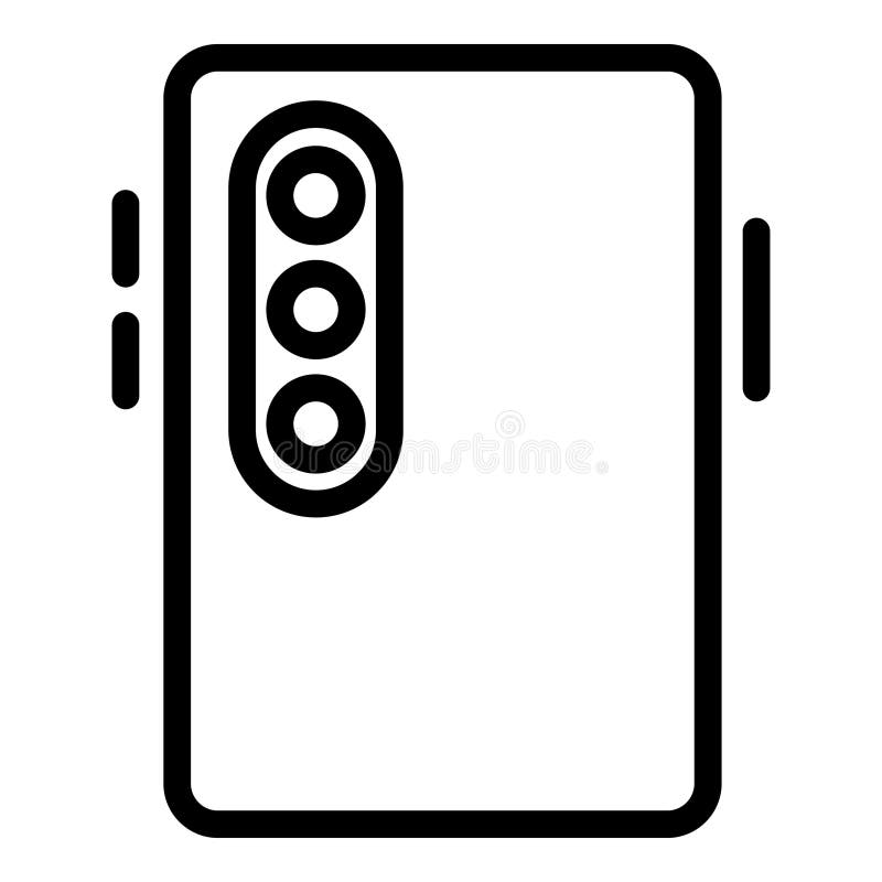 Vector Icon of a Modern Smartphone with Side Buttons, Ideal for ...