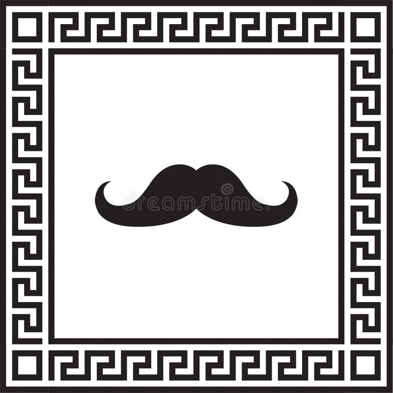 Greek Mustache Stock Illustrations – 118 Greek Mustache Stock ...