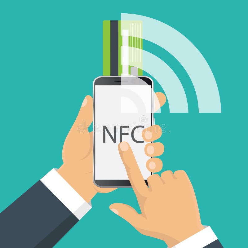 Nfc Touch Payment Icon, Cartoon Style Stock Vector - Illustration of access, phone: 160853028