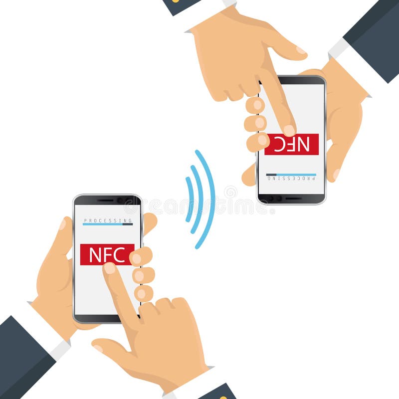 Vector Icon. NFC Touch Payment Concept. Stock Vector - Illustration of ...