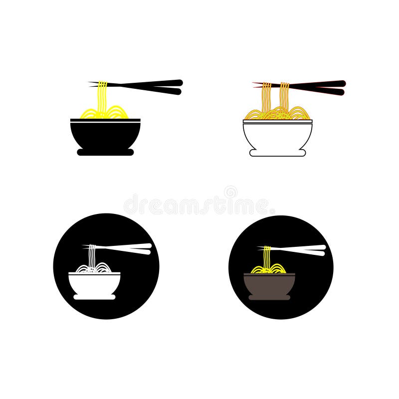Vector Icon Noodle, Symbol Illustration Stock Vector - Illustration of ...