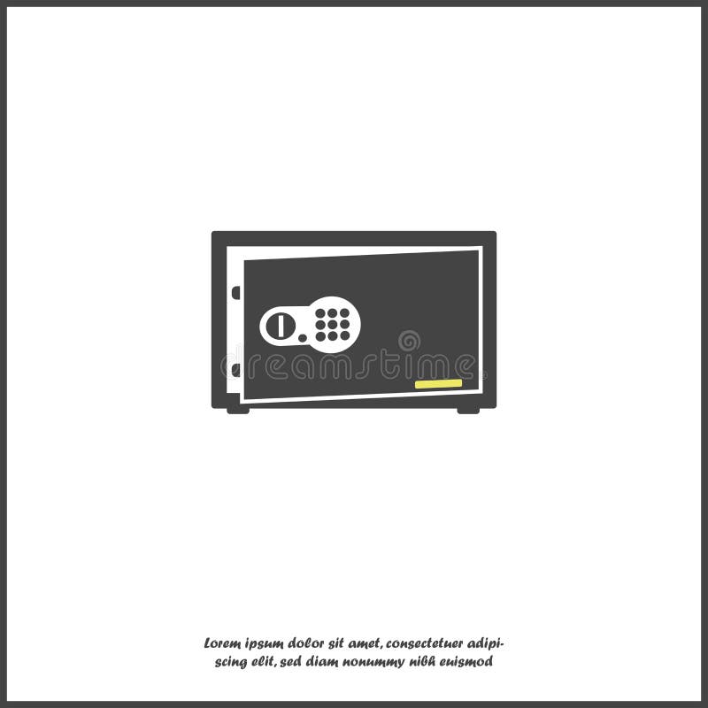 Vector Icon of an Open Bank Safe. Safe for Storing Documents, Money on ...