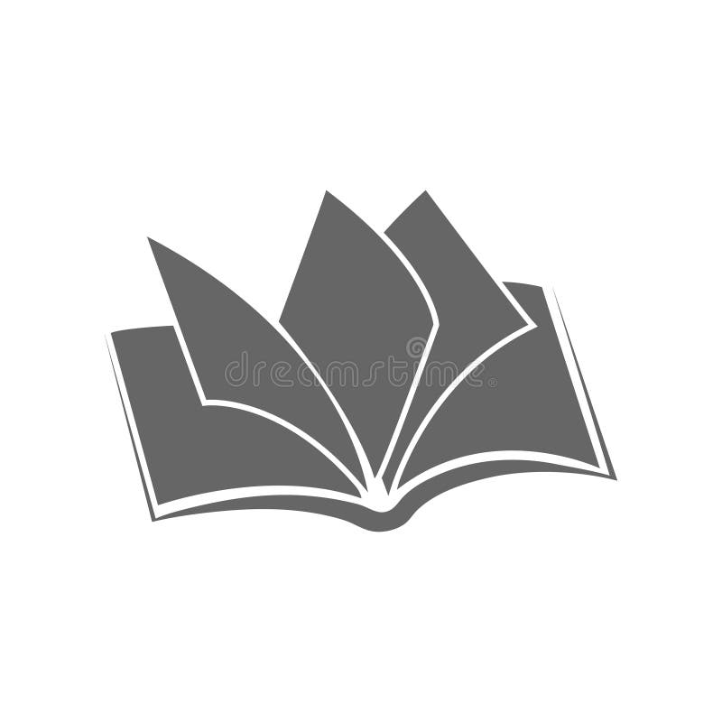 Vector Icon of an Open Book Stock Vector - Illustration of application ...