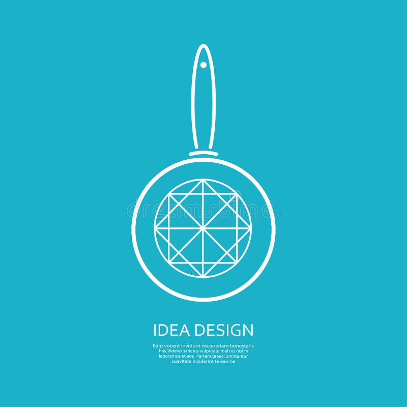 Vector Icon Pan. Abstract Illustration Stock Illustration ...