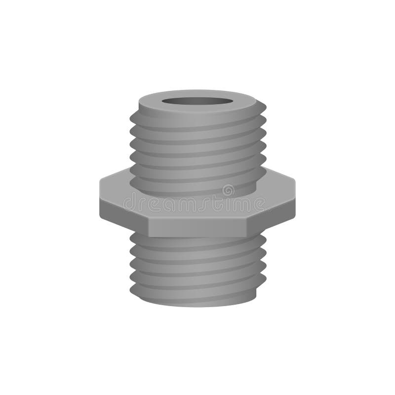 Pipe fitting part stock vector. Illustration of metal - 170345807