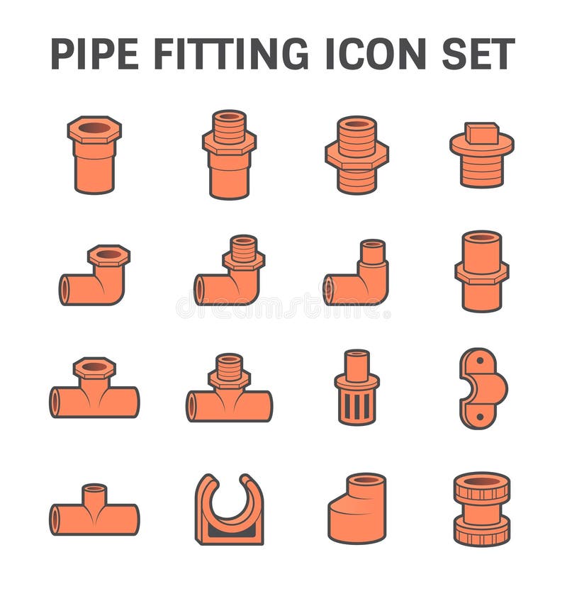 Pipe fitting icon stock vector. Illustration of connection - 101071290